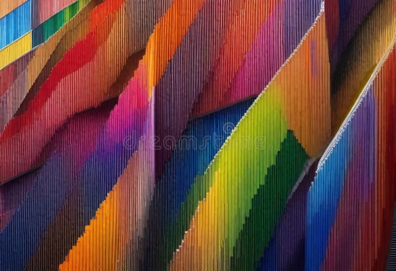 AI Generated Abstract Artwork Representing Dance of Colors Stock ...