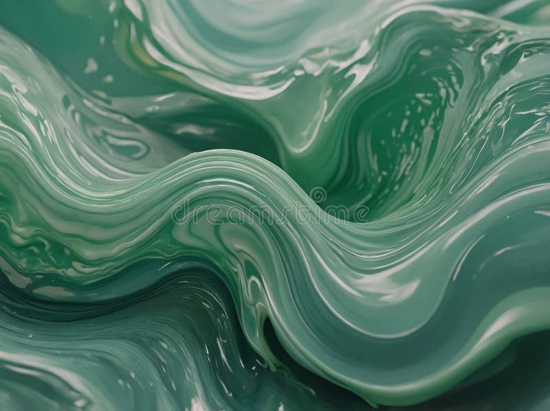 Abstract Background with Pastel Green Fluid Gradients. Stock Image ...