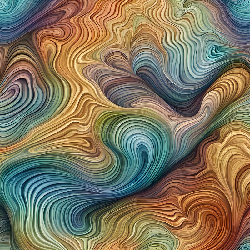 An Abstract Background, Watercolored Nuanced Blue, and Orange ...