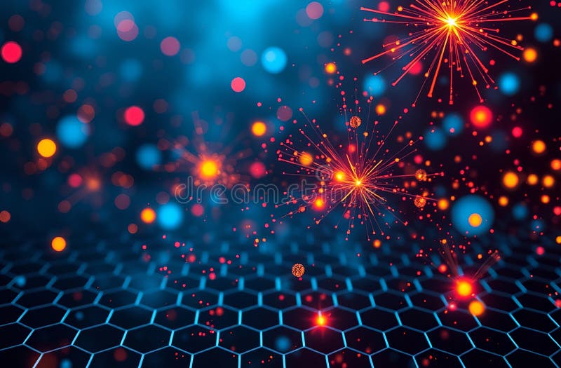 AI Generated Abstract Blue Background Stock Illustration - Illustration ...