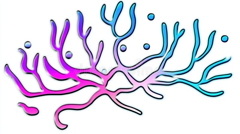 AI-Generated Abstract Branching Pattern Stock Illustration ...