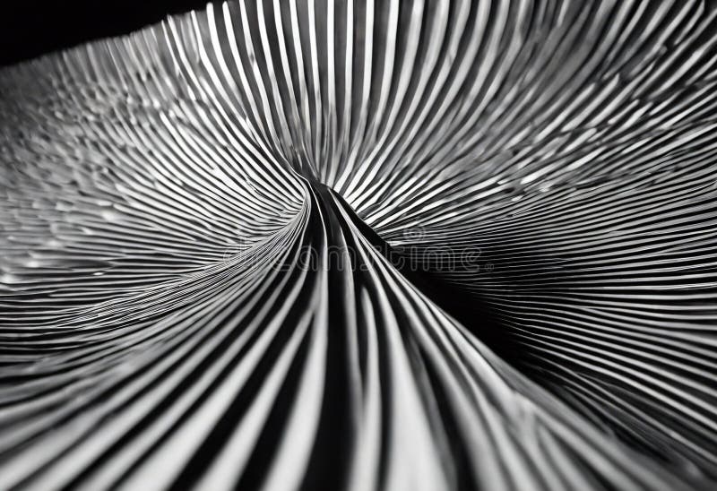 Abstract Dynamic Wave Pattern in Black and White. Stock Illustration ...