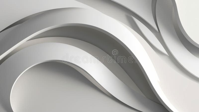 Abstract 3d Wave Like Patterns In Gray Stock Illustration Illustration Of Background Modern