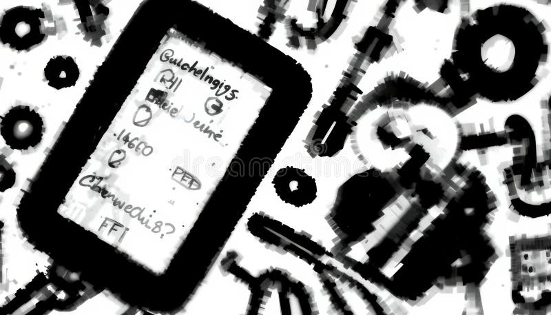 AI-Generated Abstract Data Visualization Stock Illustration ...