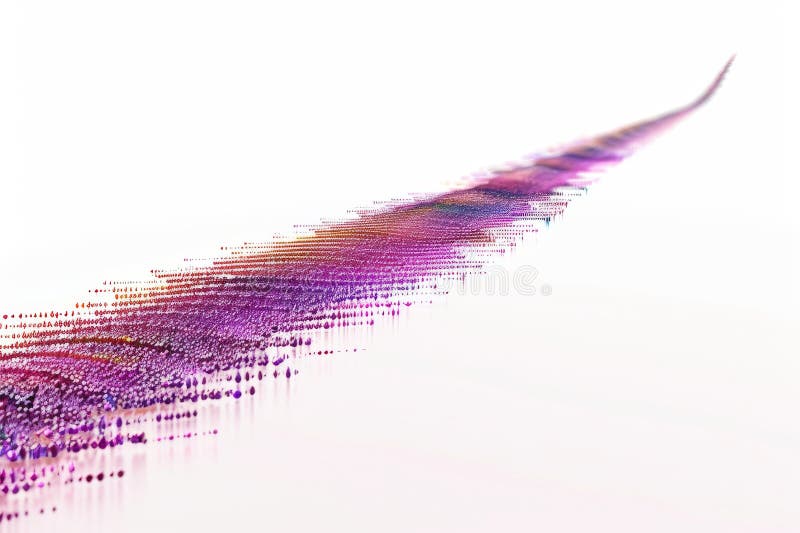 Abstract DNA Wave Made of Tiny Particles, Futuristic and Scientific ...