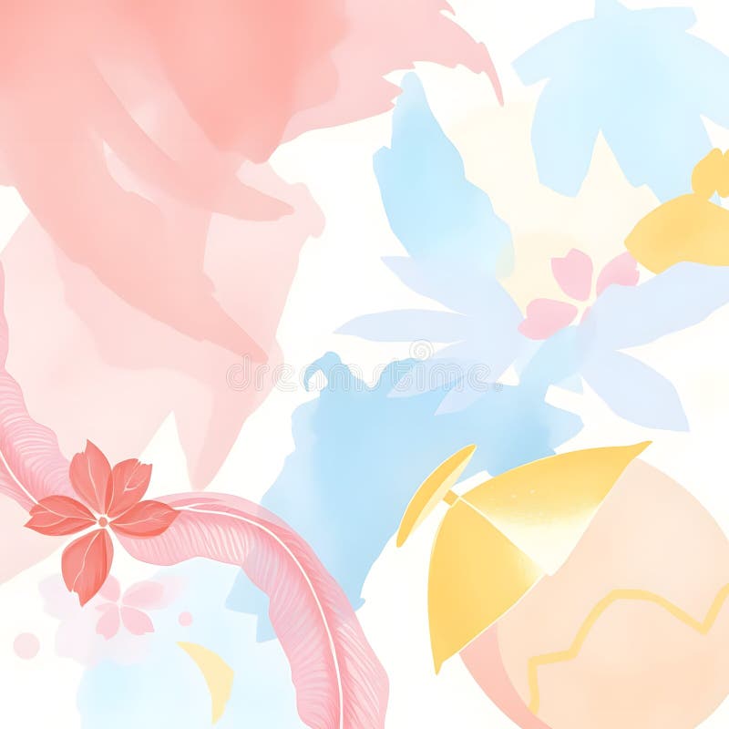 AI-generated Abstract Easter Background with Pastel Tones and Flowing ...