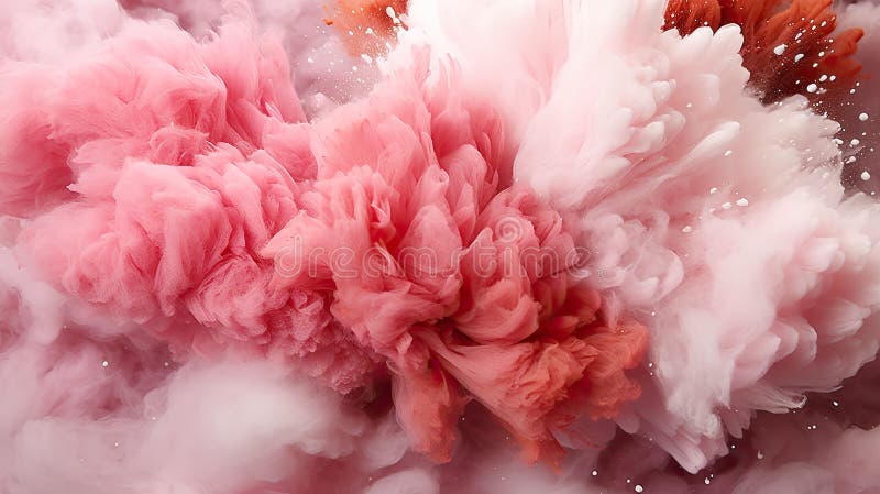 AI-generated Abstract Illustration of a Pink Dust Background Stock ...