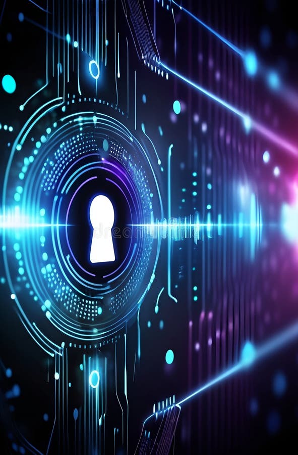 AI generated abstract lock stock illustration. Illustration of lock ...