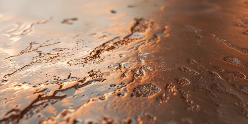 Abstract Metallic Texture with Subtle Reflection and Warm Tone Stock ...