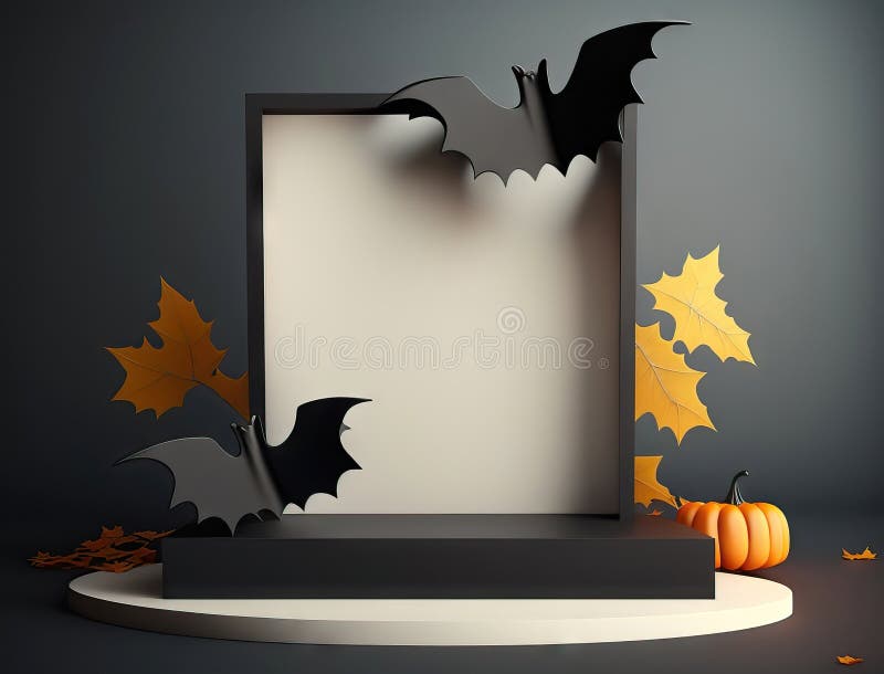 AI Generated Abstract Minimal Geometric Forms, Podium for Product ...