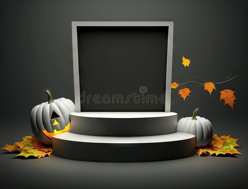 AI Generated Abstract Minimal Geometric Forms, Podium for Product ...