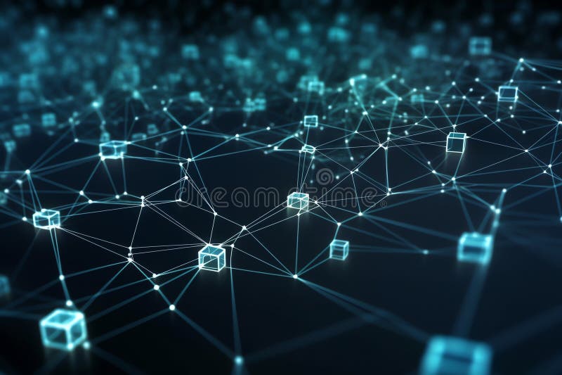 2abstract_networks stock illustration. Illustration of communication ...