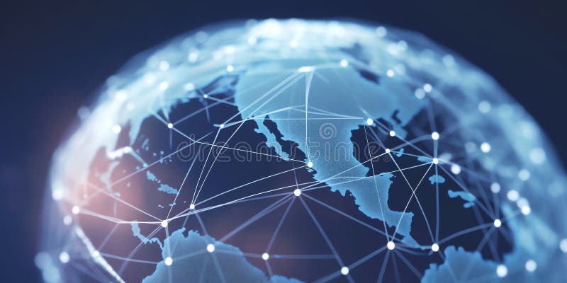 4abstract_networks stock illustration. Illustration of digital - 279218076