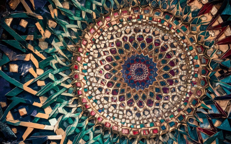 Ai-Generated, an Abstract Pattern Islamic Geometric Art Stock ...