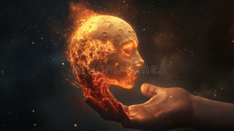 AI-generated Abstract Shapes with Modern Tech Design Stock Image ...