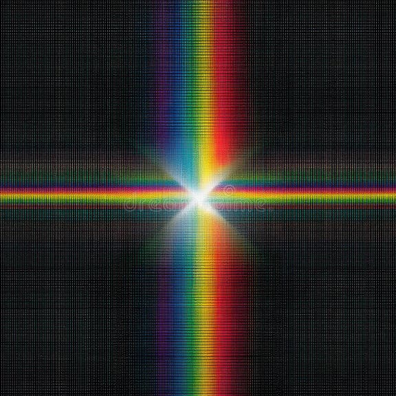 Symmetrical Digital Moire Interference Simulation Stock Illustration ...