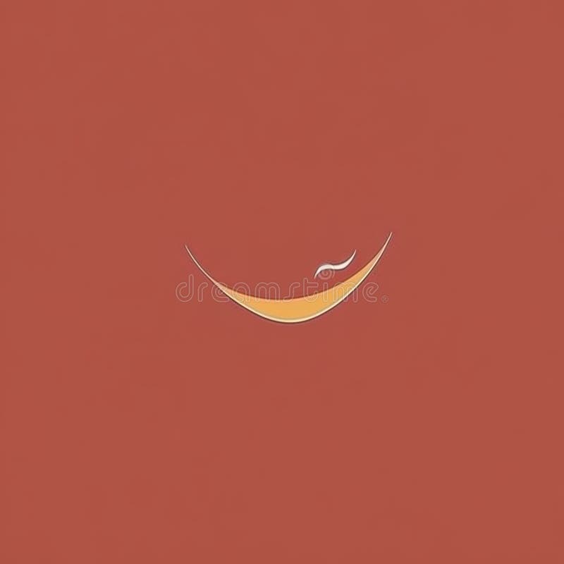 AI-Generated Abstract Smile Stock Illustration - Illustration of ...