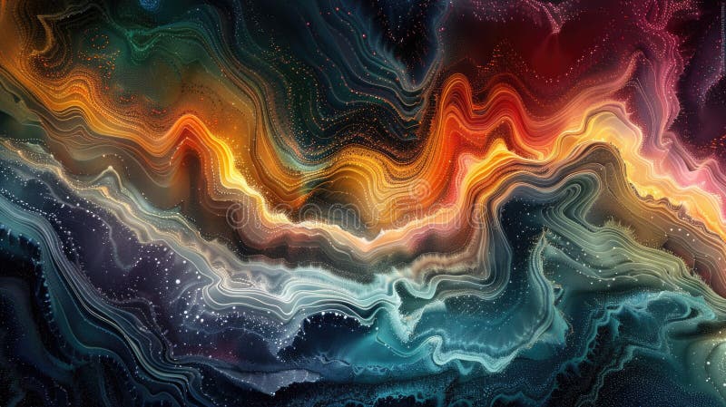 AI-generated Abstract Visual, Showcasing Unique Patterns and Textures ...