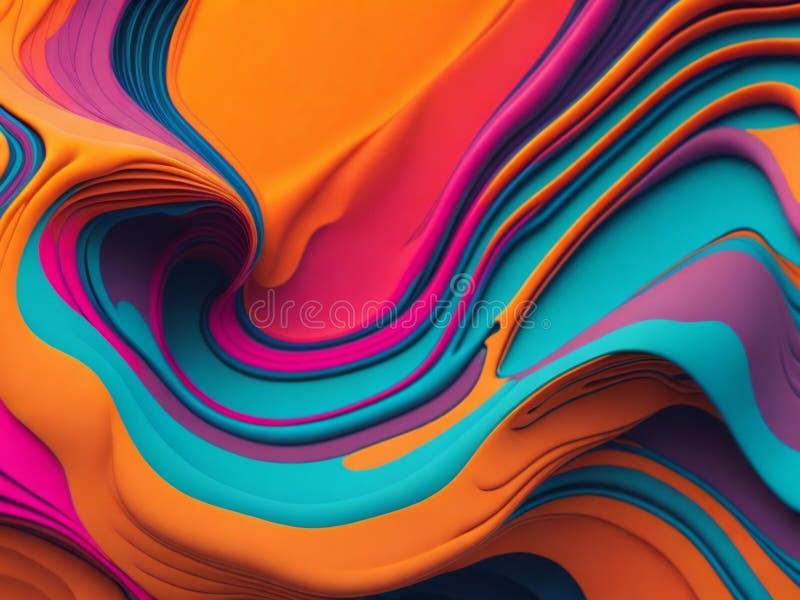 Abstract Colorful Wavy Texture Background Stock Illustration ...