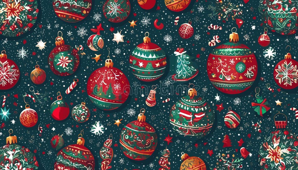 Abundance of Crimson: Assortment of Red Christmas Textures and Patterns ...