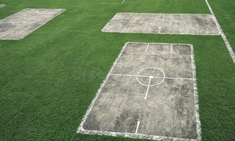 A Soccer Field with White Lines on it. Stock Illustration ...