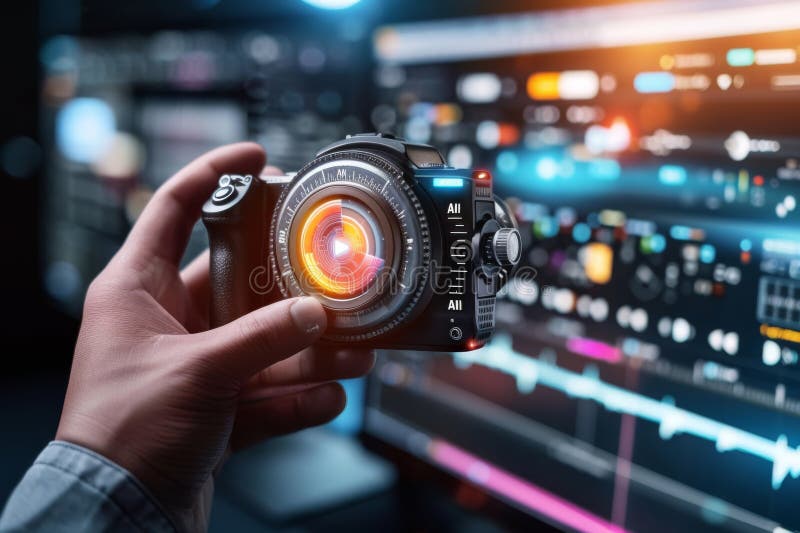 AI Interface with Holographic Display, Digital Art, Technology ...