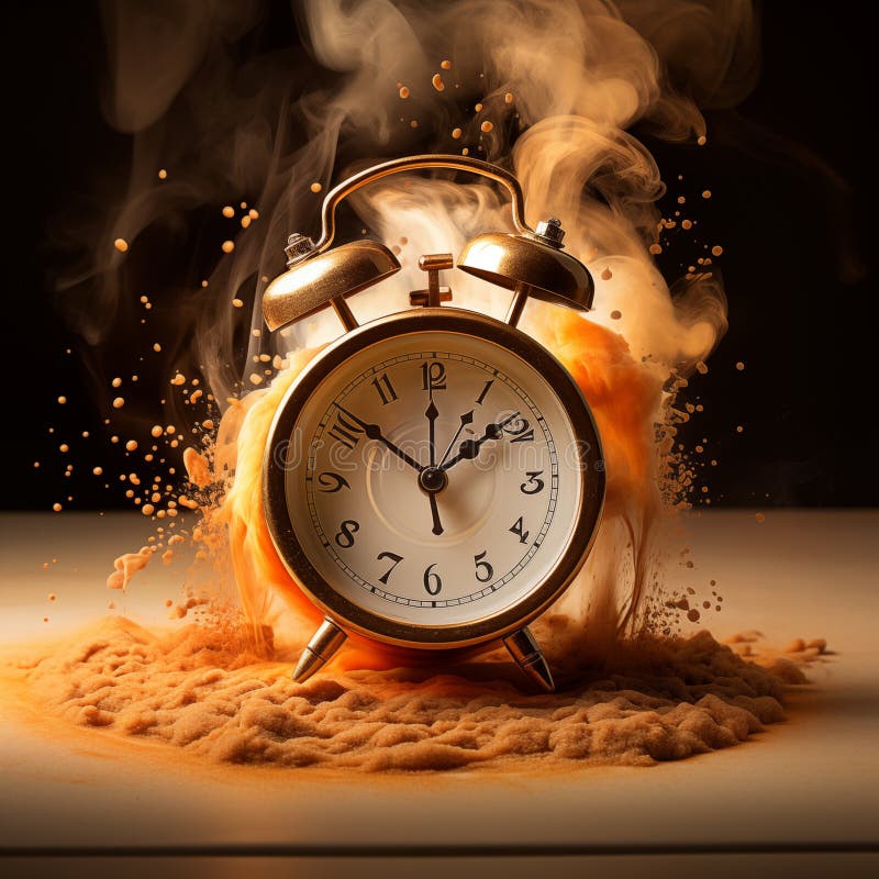 AI generated alarm clock stock illustration. Illustration of minute ...