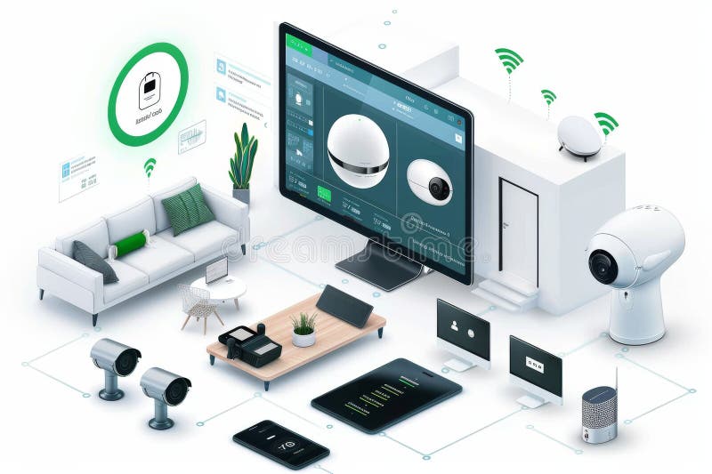 Surveillance at Home is Secured by Camera Technology that Captures and ...