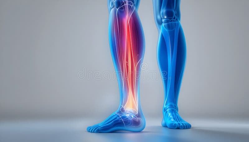AI-Generated Anatomy: Lower Leg Stock Illustration - Illustration of ...