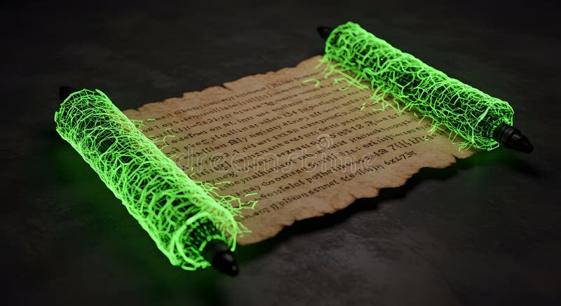 AI-Generated Ancient Scroll Stock Photo - Image of historical, dark ...