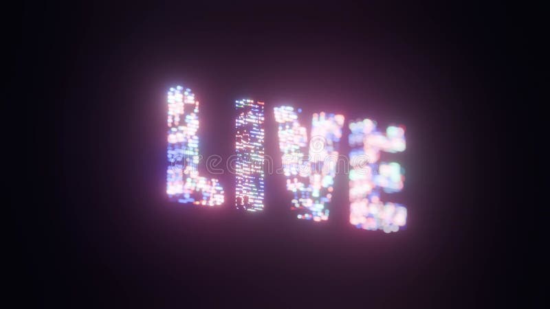 AI Generated Animation of Word Live Stock Footage - Video of ...