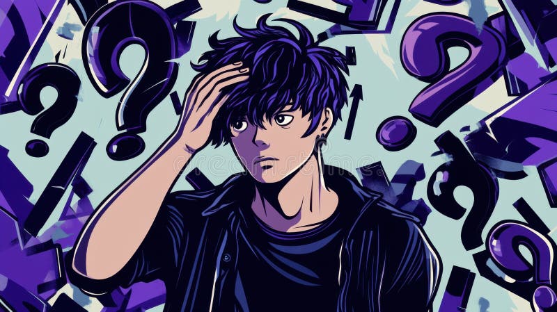 AI-Generated Anime Uncertainty Stock Illustration - Illustration of ...