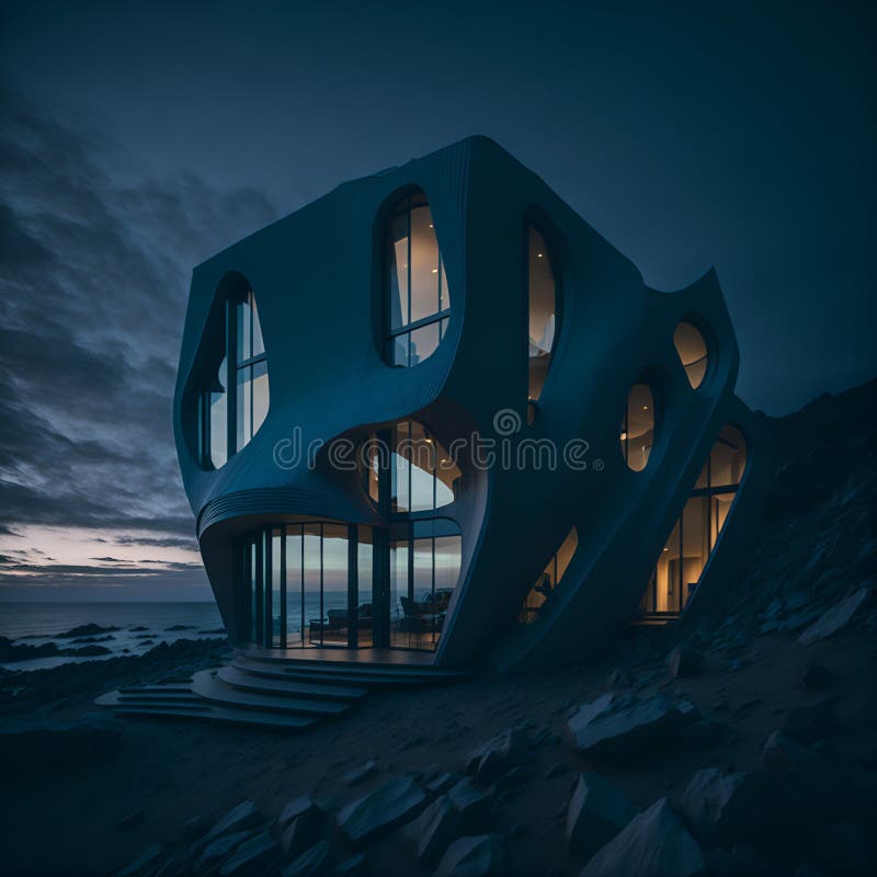 Ai Generated an Architectural Masterpiece: a Cuboid Building Standing ...