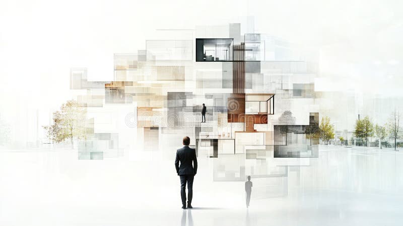 AI-Generated Architectural Vision Stock Illustration - Illustration of ...