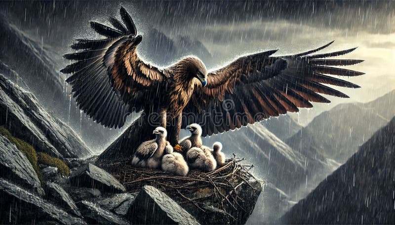 Fluffy Eaglets Stock Illustrations – 12 Fluffy Eaglets Stock ...