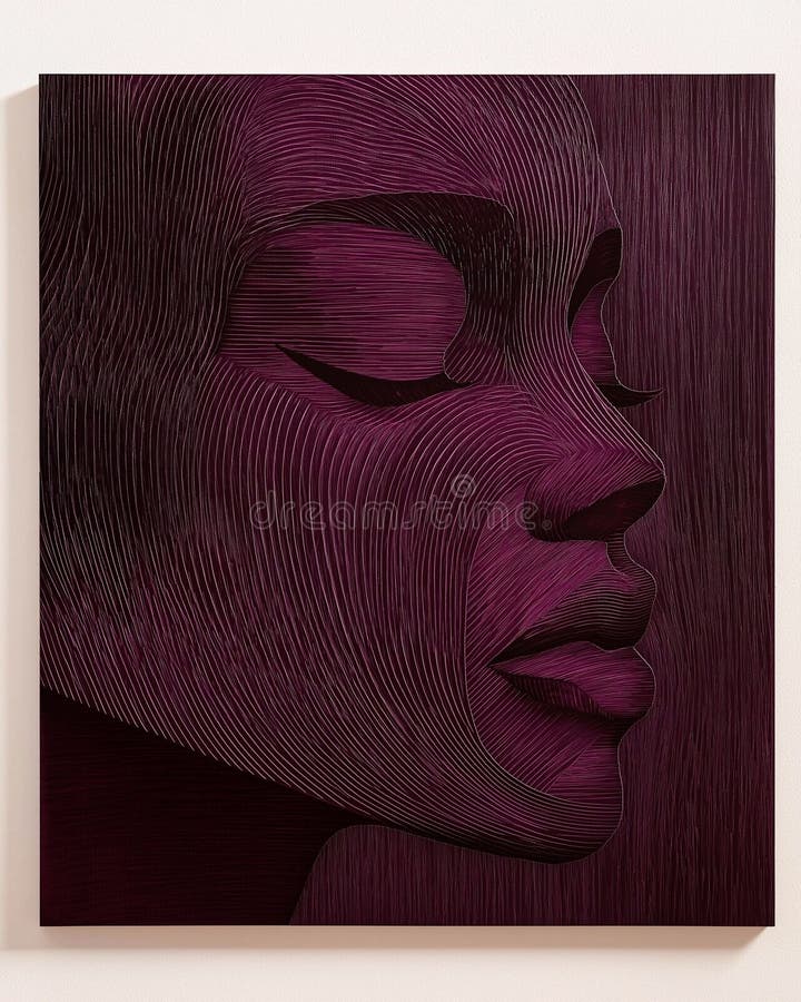AI-generated Artwork Featuring a Profile of a Woman S Face in Deep ...