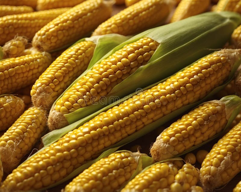 AI-generated Artwork of Multiple Ears of Corn Stock Image - Image of ...