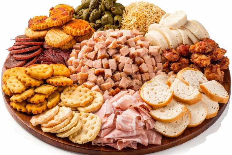 Assorted Cold Cuts and Cheeses on a Platter, Showcasing a Delicious and ...