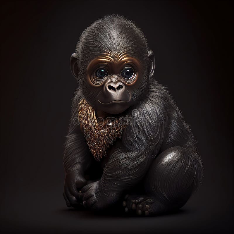 Baby Monkey Ai Generated Stock Illustrations – 2,182 Baby Monkey Ai ...