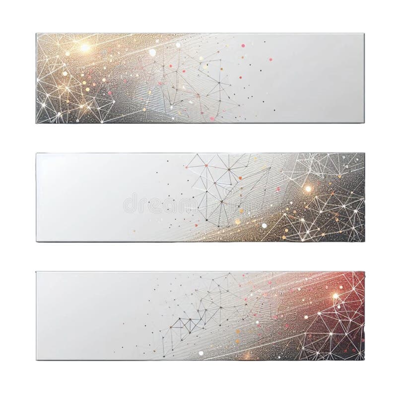 AI-generated Banner with Beautiful Geometric Patterns and Light Stock ...