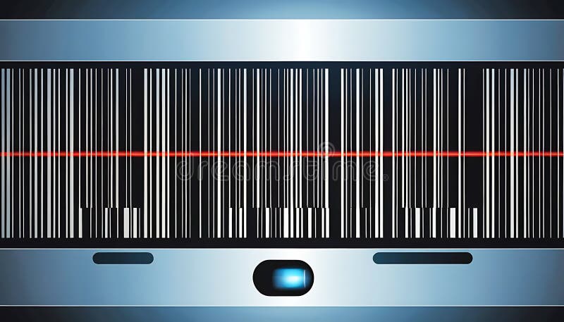 AI-Generated Barcode Scanner Stock Image - Image of futuristic ...