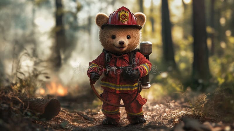 Brave Bear Firefighter Stock Photos - Free & Royalty-Free Stock Photos ...
