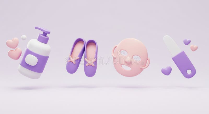 AI-Generated Beauty & Wellness Scene Stock Illustration - Illustration of pink, pastel: 376005026