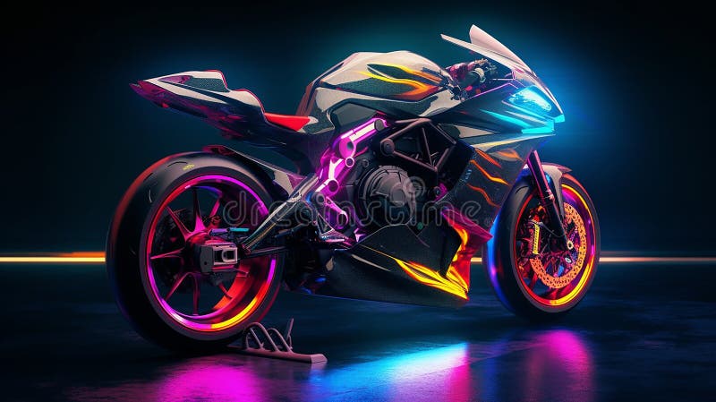 AI-generated Future Bike Concept Stock Illustration - Illustration of creative, created: 295847653