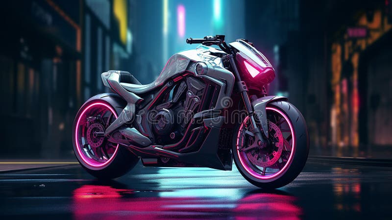 AI-generated Future Bike Concept Stock Illustration - Illustration of concept, artificial: 295847835