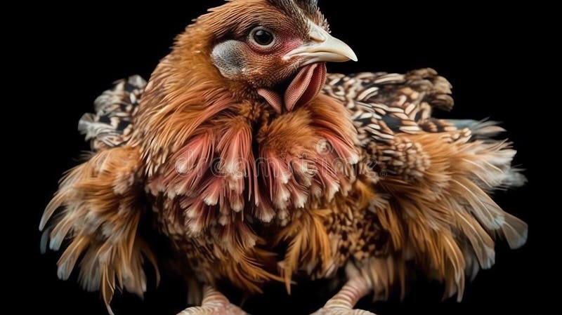 Hen-Man, Made with Generative AI Stock Illustration - Illustration of ...