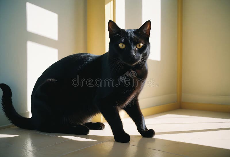 A black cat shot stock illustration. Illustration of activism - 328291097