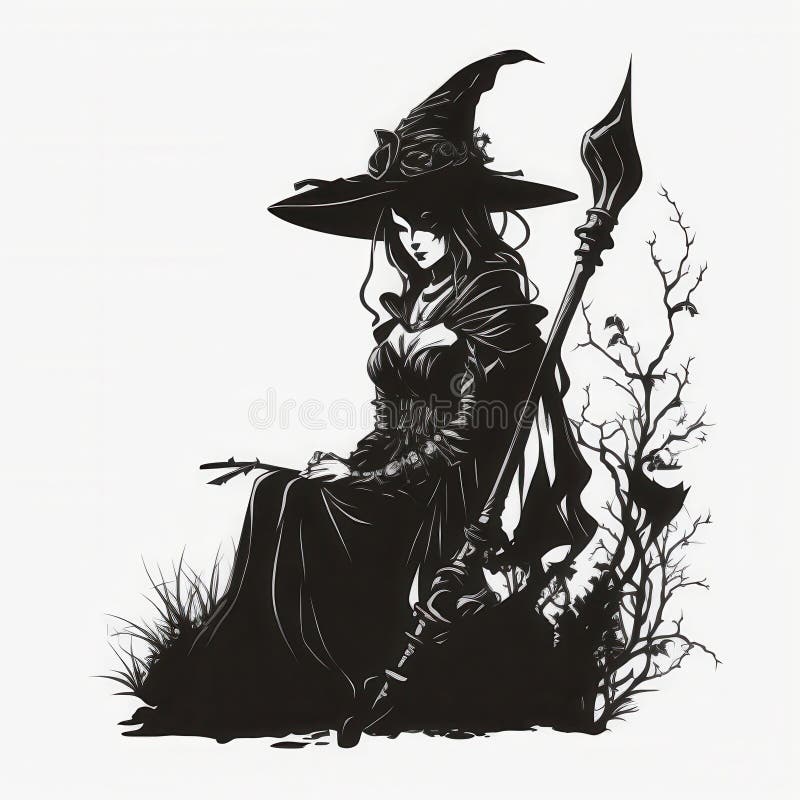 514 Female Witch Black Robe Stock Photos - Free & Royalty-Free Stock ...