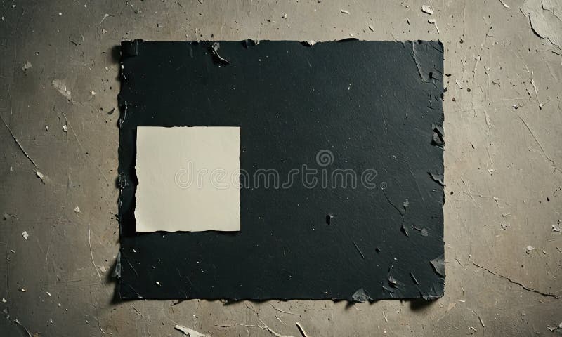 A Black and White Square is Shown with a White Square Cut Out of it ...