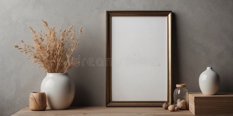 Blank Picture Frame Mockup Decorative Boho Interior Minimal Decor ...